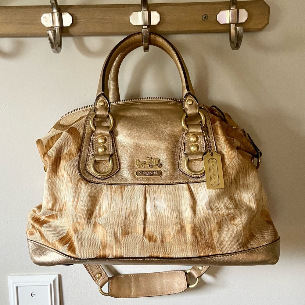 Coach Madison Op Art Purse - Gem